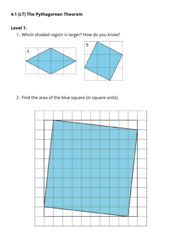 Understanding the Pythagorean Theorem | PDF