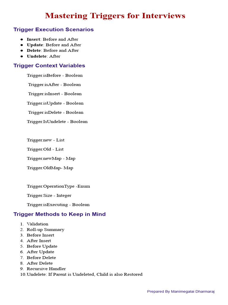 Mastering Triggers for Interviews 1732032467 | PDF | Control Flow ... Mastering Triggers for Interviews 1732032467 | PDF | Control Flow ...