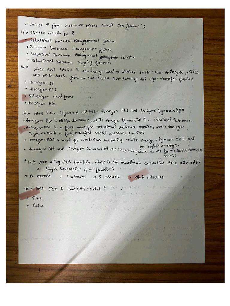 Python, Oracle, Aws | PDF