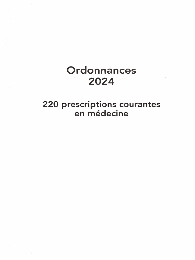 Ordonnances Médicales 2024: 220 Prescriptions | PDF | Consentement ...