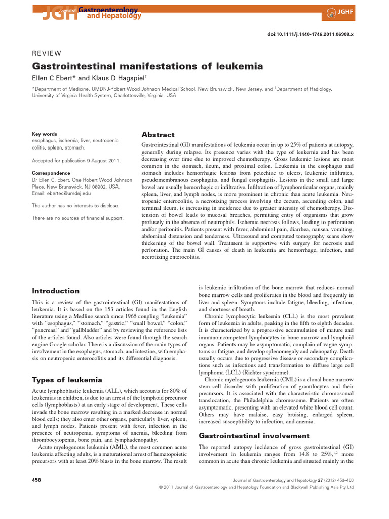 J of Gastro and Hepatol - 2011 - Ebert - Gastrointestinal ...