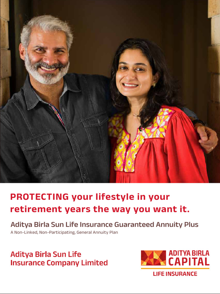 ABSLI Guaranteed Annuity Plus Overview | PDF | Life Annuity | Insurance