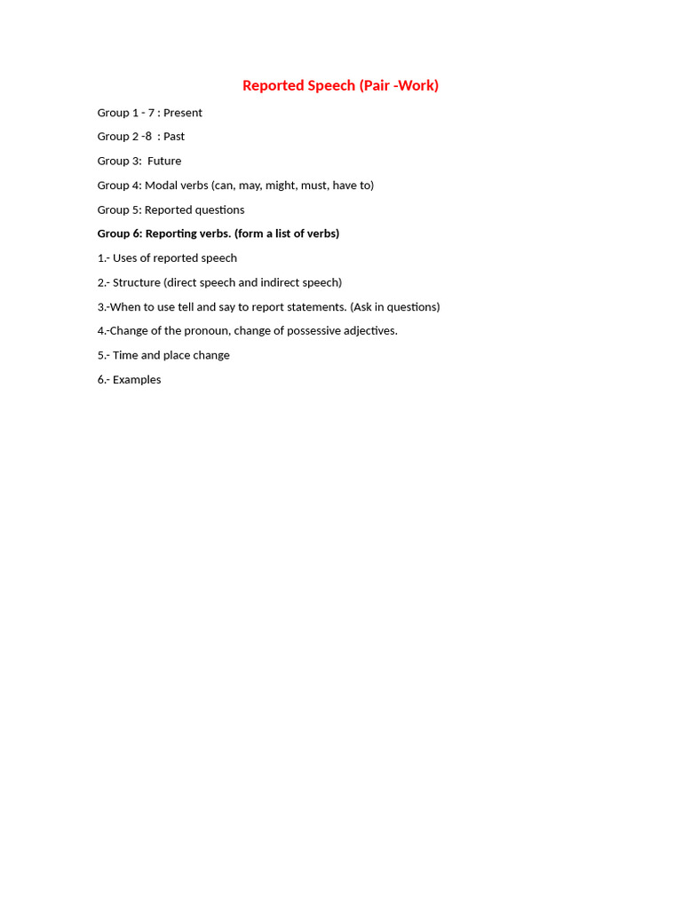 Reported Speech 3th Upper Intermediate | PDF