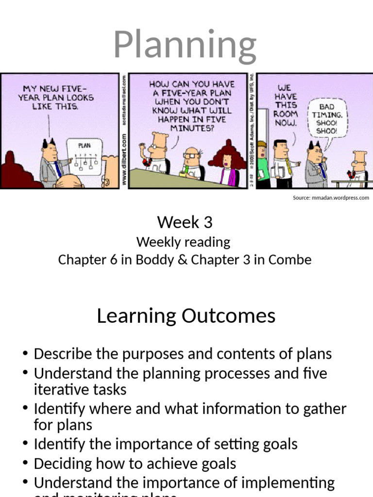 LECTURE 3 Planningv2 | PDF | Goal | Planning