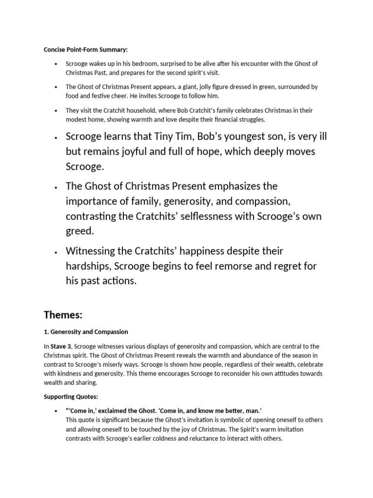 English A Christmas Carol Chapter 3 | PDF | Ebenezer Scrooge ...