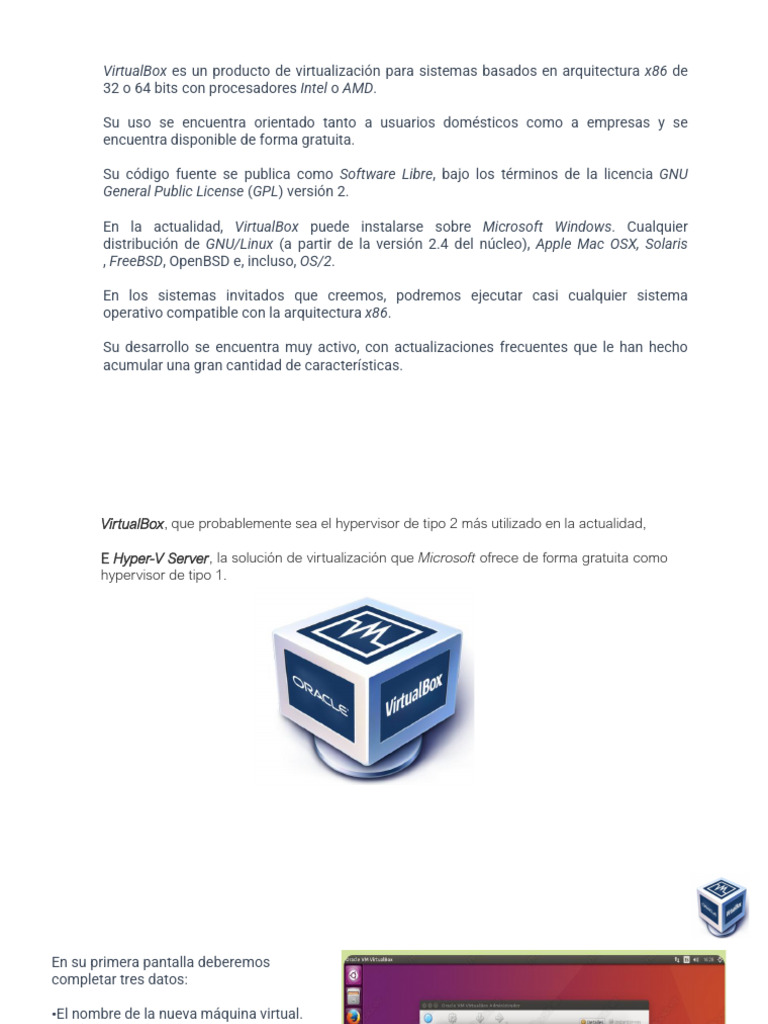 Presentación Virtualbox + Win10 | PDF | Windows 10 | Ciencias de la Computación