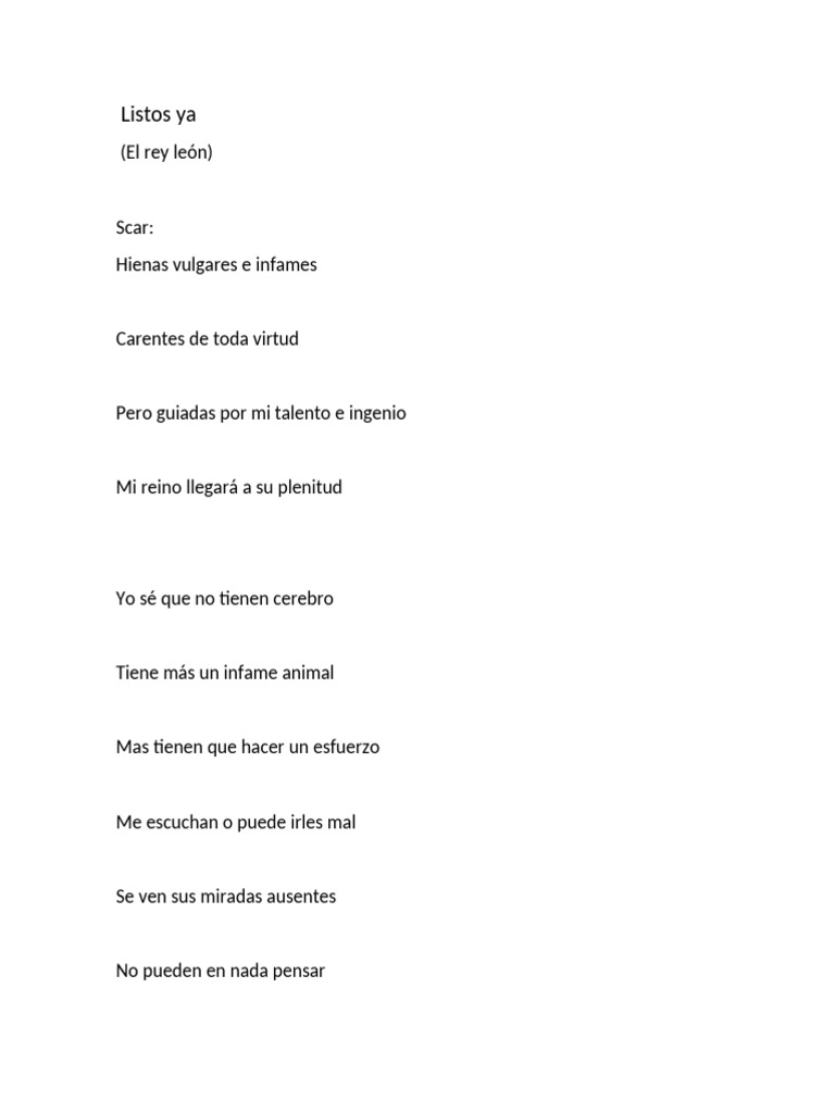 Listos Ya | PDF