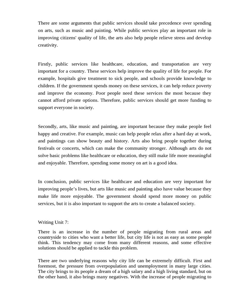 Writing Unit 8 | PDF | Quality Of Life | Economies