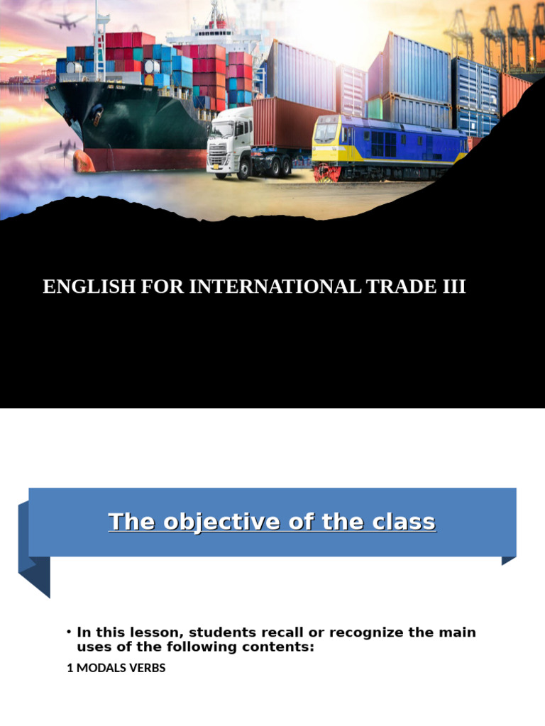 Inglés Comercio III U2 - PPT Modals | PDF | Verb | Linguistics
