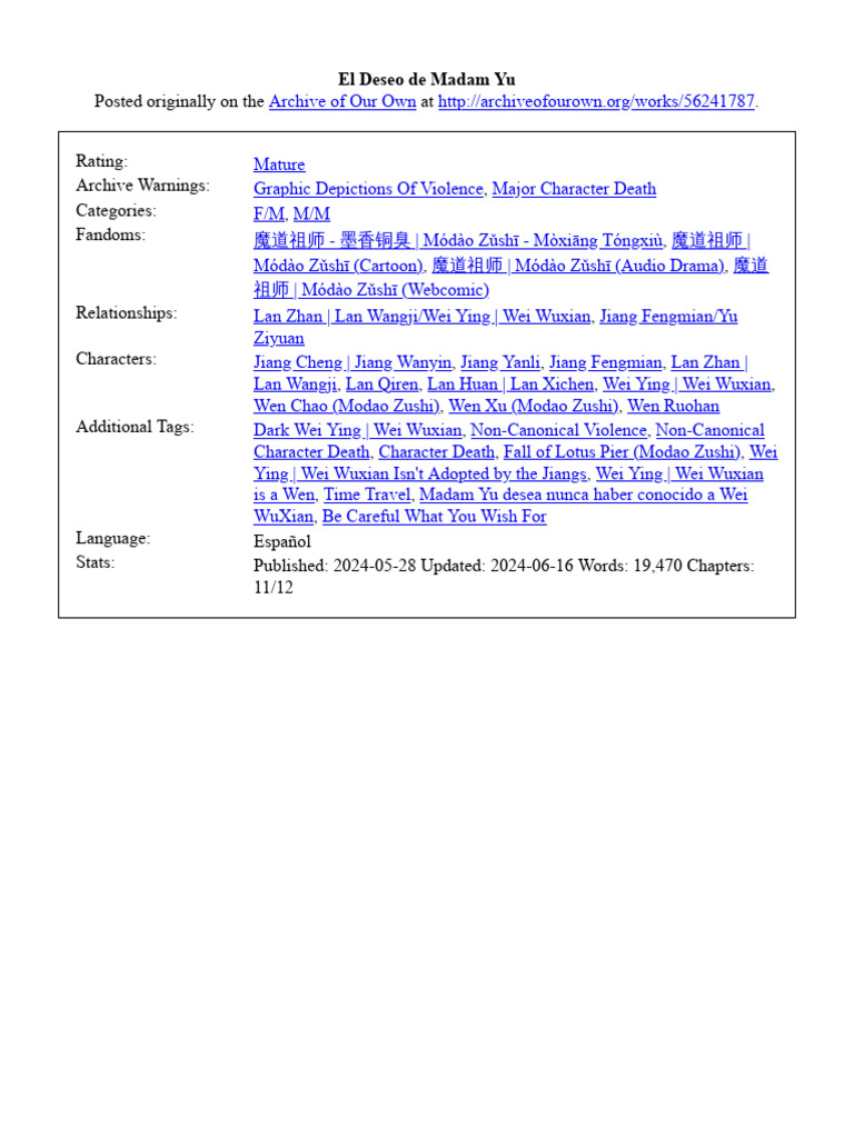 El_Deseo_de_Madam_Yu | PDF