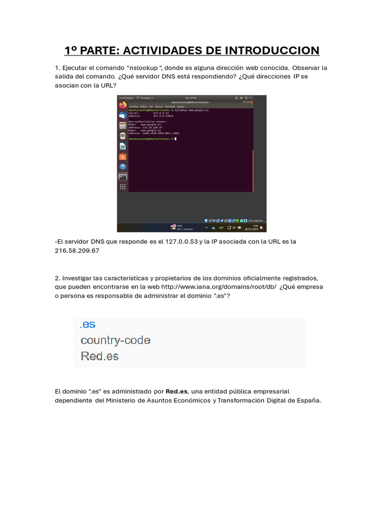 Almendros Ribas Victor SR02 Tarea | PDF | sistema de nombres de dominio | Dirección IP