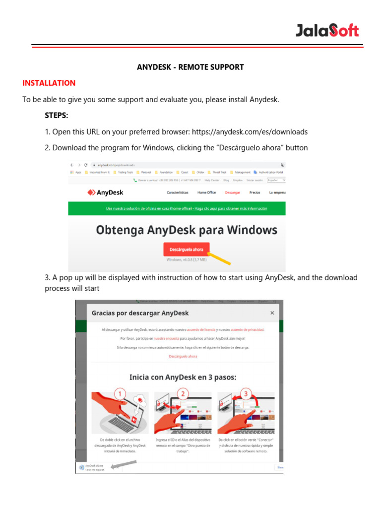 AnyDesk - Installation Guide - Quick Manual | PDF