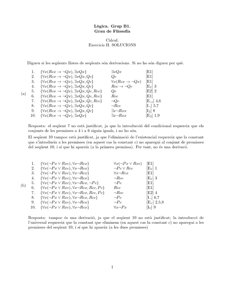 Solucions Exercicis Càlcul II | PDF