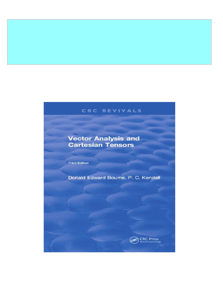 [ebooks Pdf] Download Vector Analysis And Cartesian Tensors Bourne Full Chapters Pdf