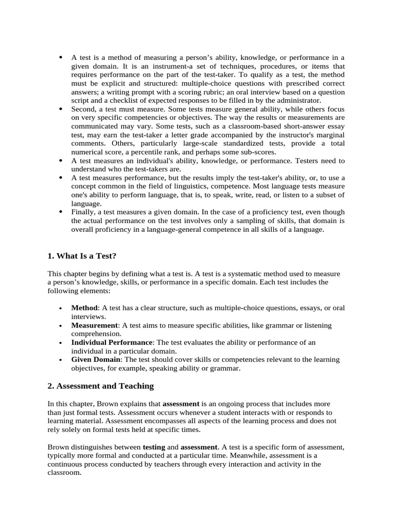 Understanding Tests and Assessments | PDF | Educational Assessment ...