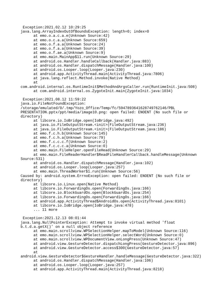 Yozo Log | PDF | Java (Programming Language) | Computer Programming