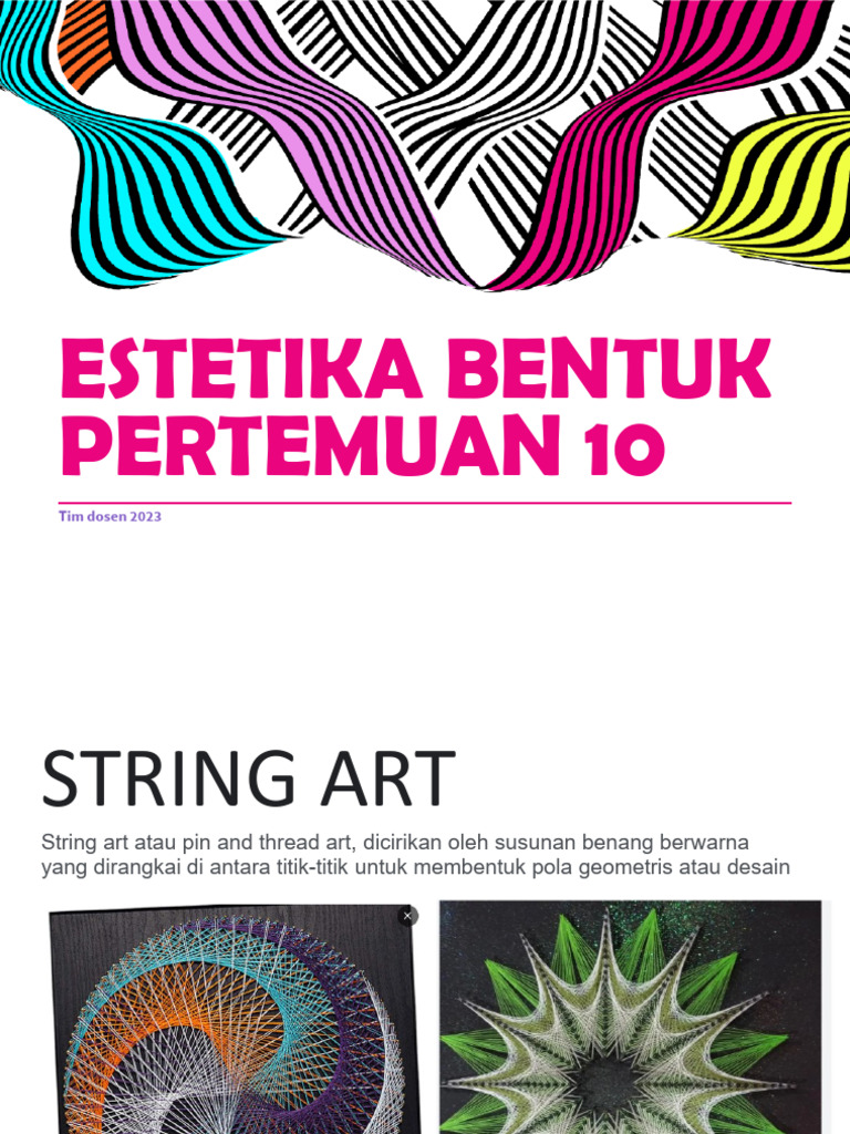 Estetika Bentuk Pertemuan_ 10 | PDF
