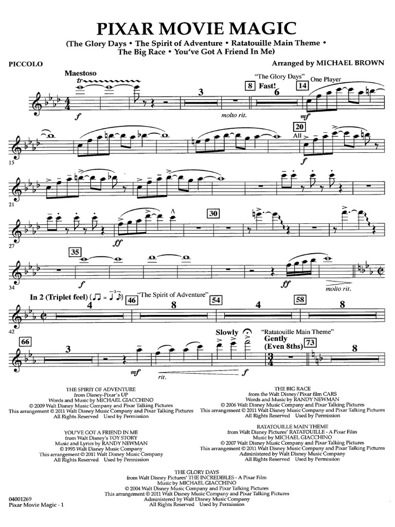 Pixar Movie Magic - Piccolo | PDF