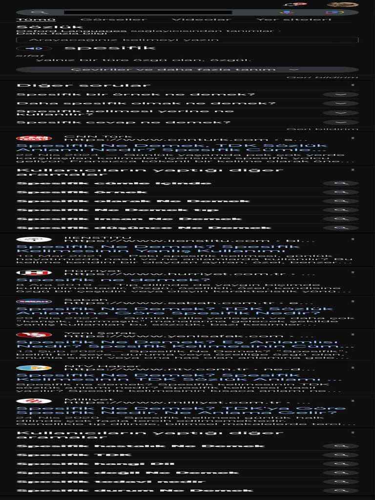 Spesifik Ne Demek - Google'Da Ara | PDF