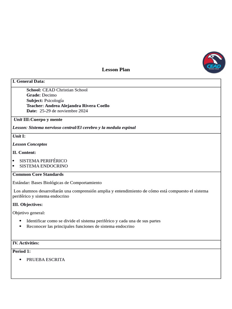 Lesson Plan 5Ps | PDF