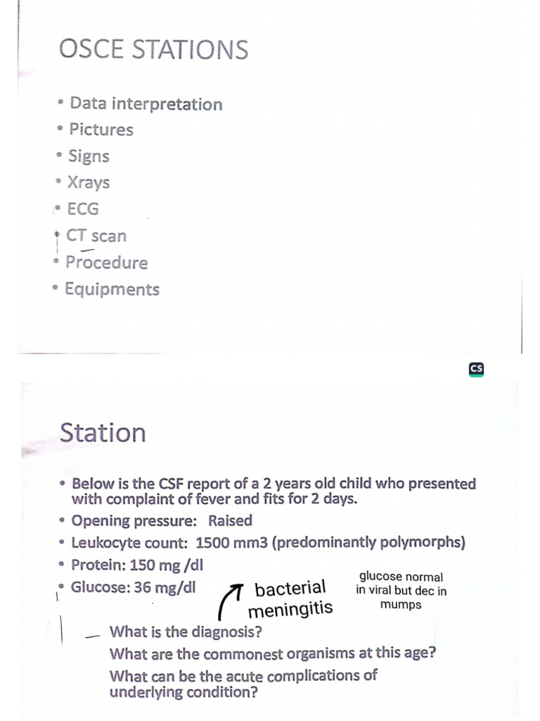 Paeds Osce Lecture | PDF