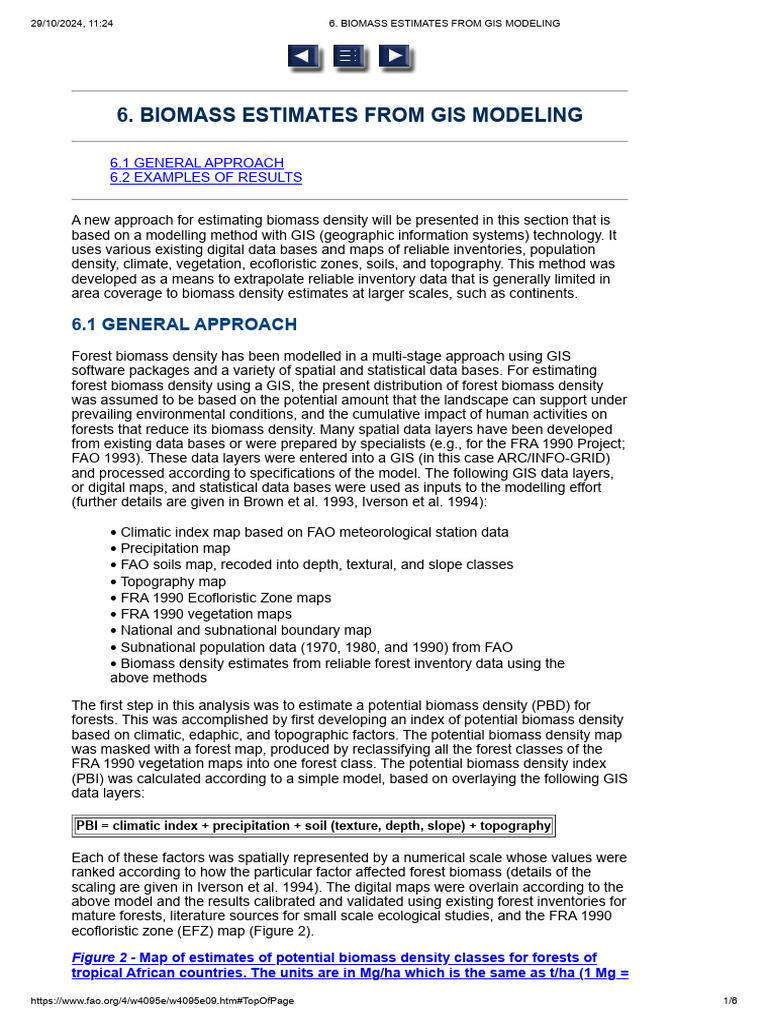 Biomass Estimates From Gis Modeling | PDF | Geographic Information ...