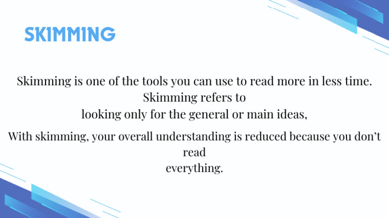 Skimming | PDF