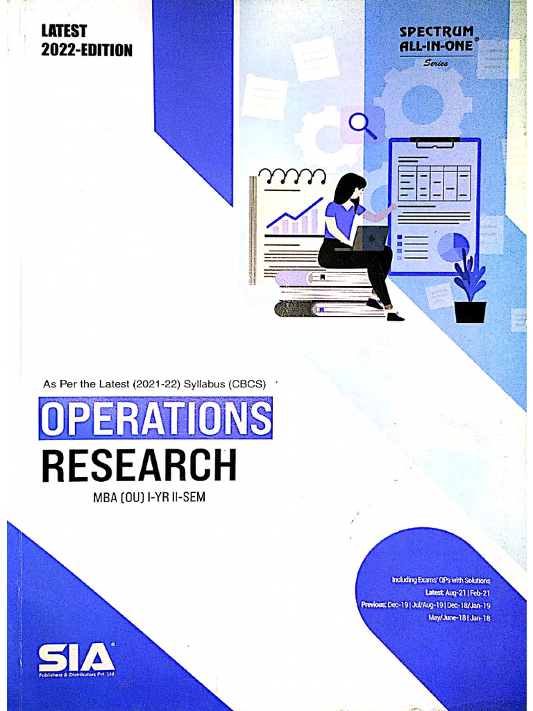 MEERA MBA SEM-2 (Or) Operations Research | PDF