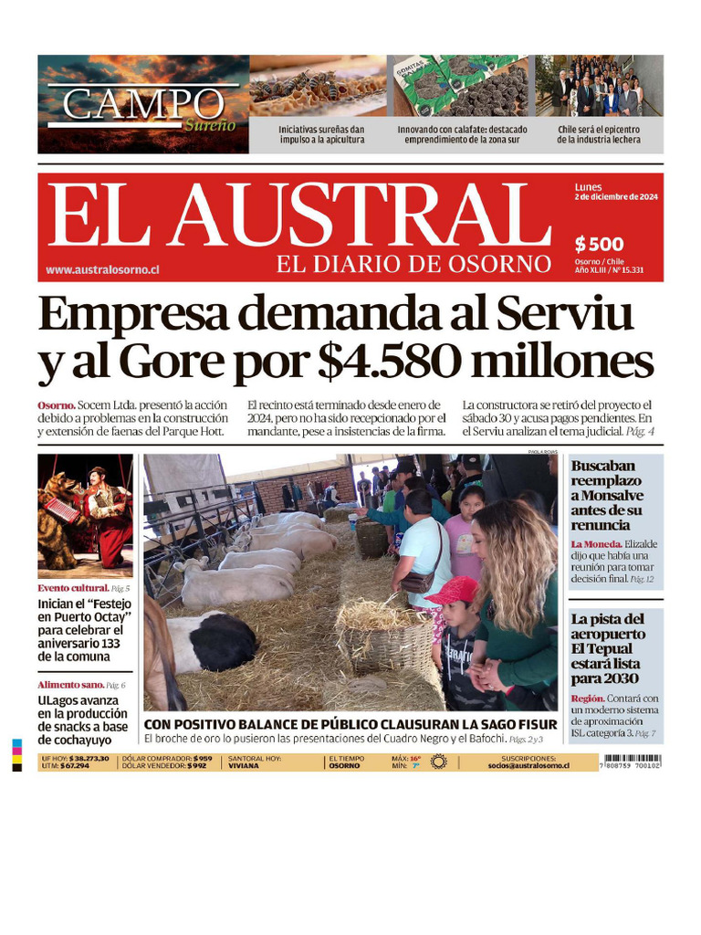 El Austral Osorno - 2024-12-02 | PDF