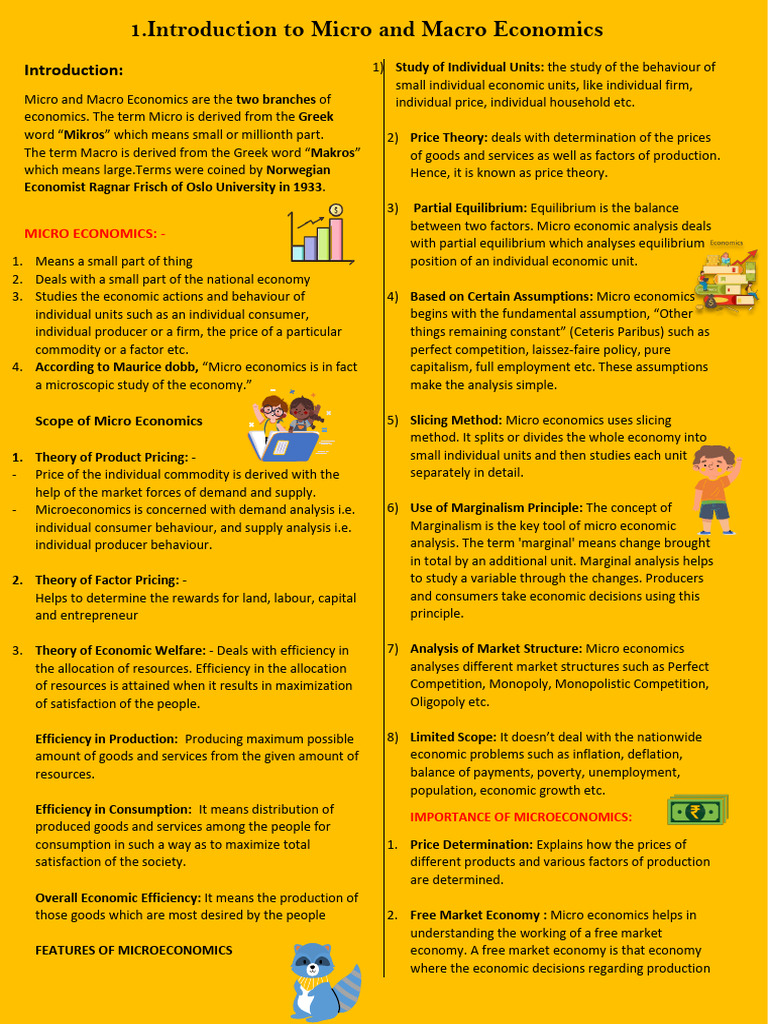 1.introduction To Micro and Macro Economics 12thstd | PDF | Economics ...