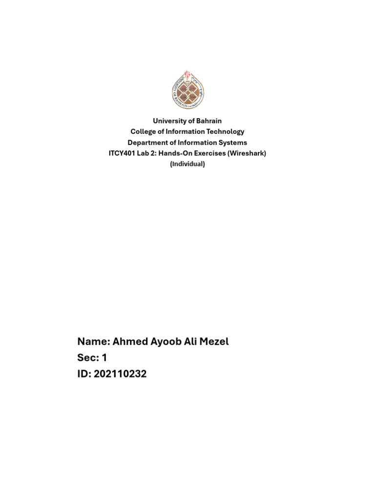 Lab 2 - Assignment 2 - Individual | PDF