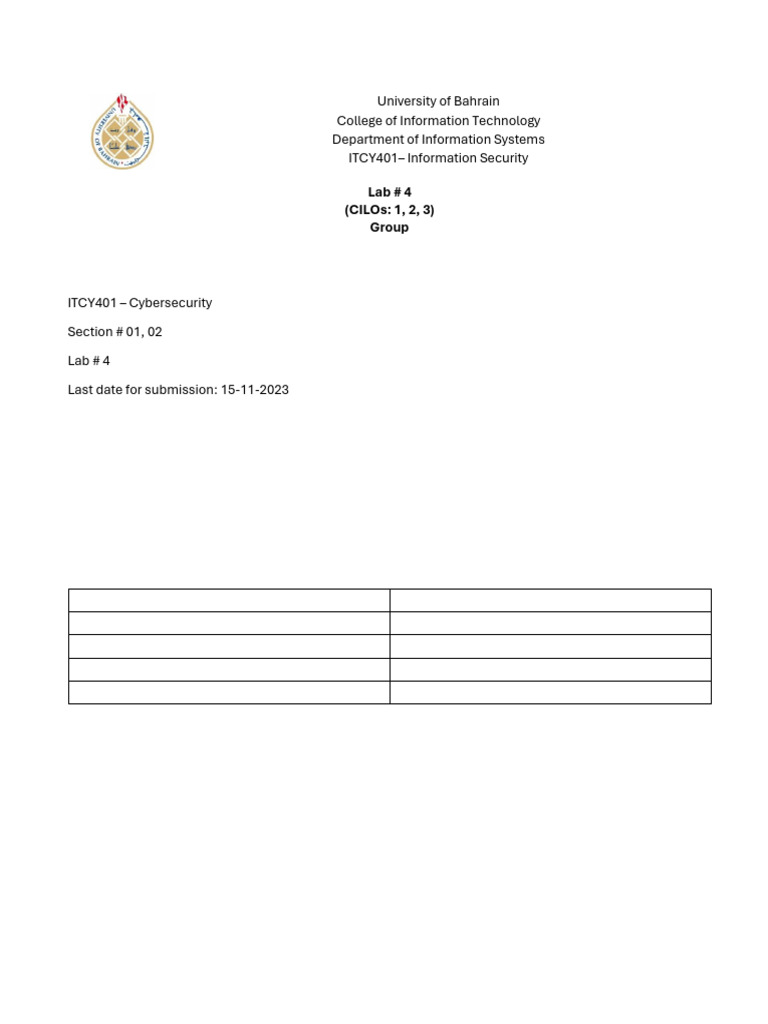 Lab 4 - Assignment 4 - Group | PDF