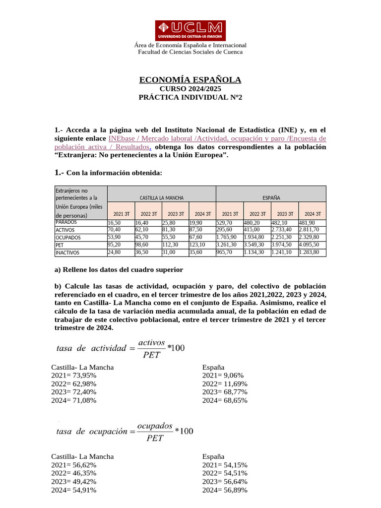 Práctica Indiv. Nº09 | PDF | Precios | España