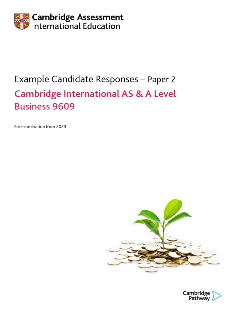 Example Responses for Business Paper 2 | PDF | Knowledge