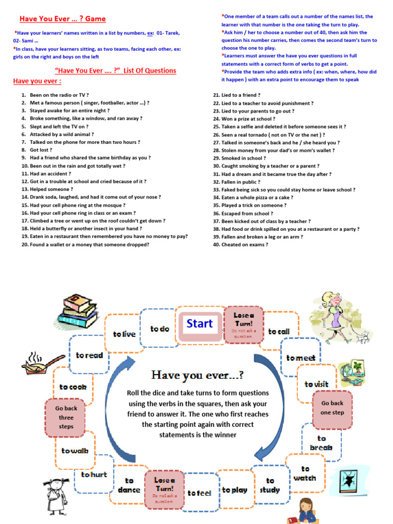 Have You Ever. game | PDF