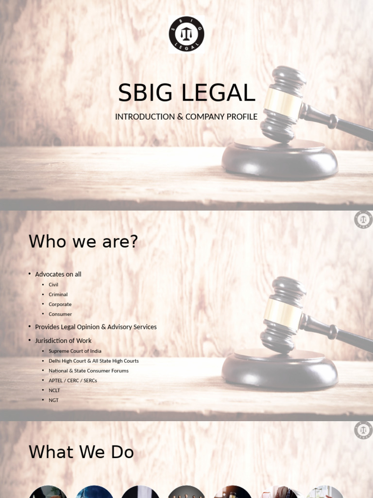 Sbig Legal | PDF | Advocate | Supreme Court Of India