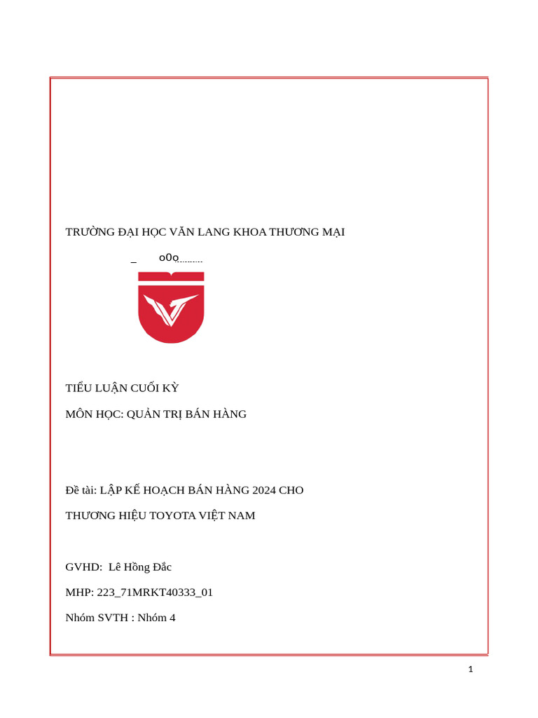 QTBH Toyota BCCK | PDF