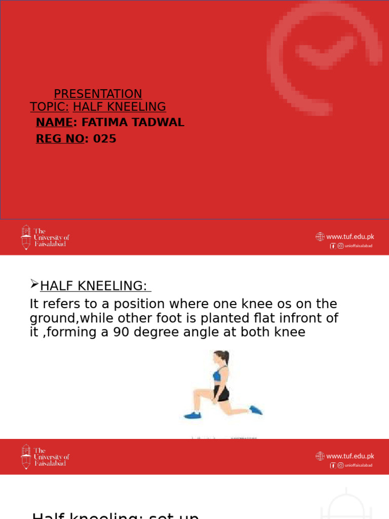 Half Kneeling | PDF | Anatomical Terms Of Motion | Knee