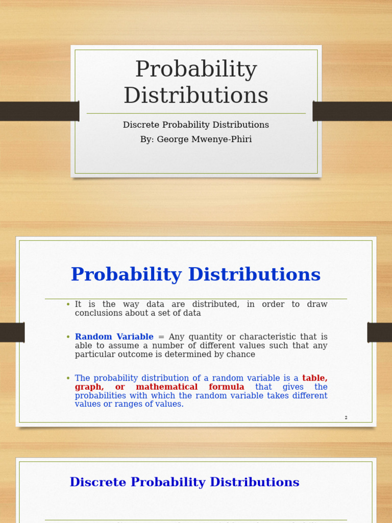 Business Math and Statistics - Probability Distributions | PDF | Probability Distribution ...