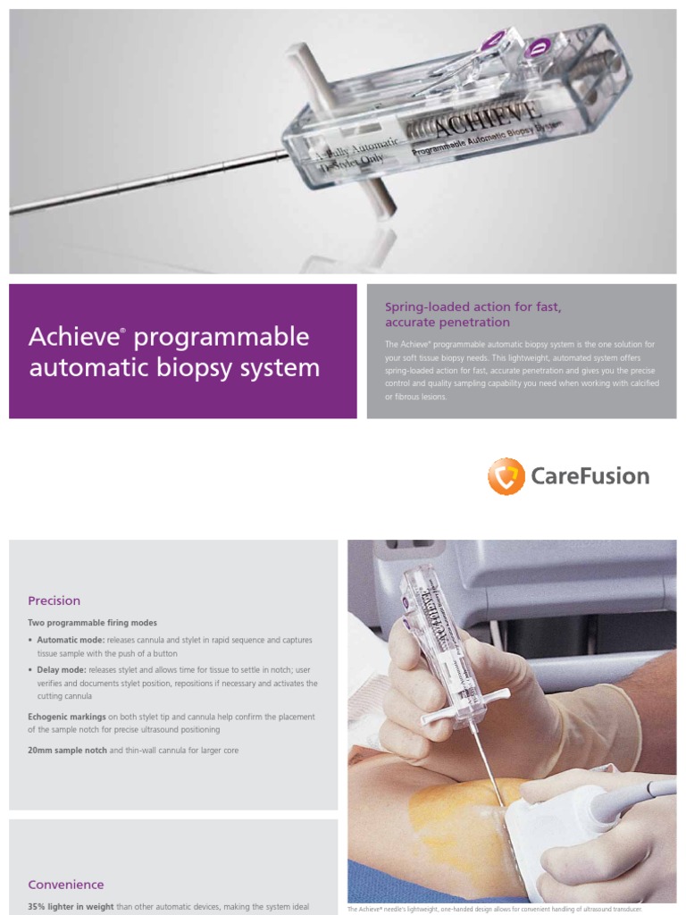 Achieve Programmable Automatic Biopsy System: Spring-Loaded Action For ...