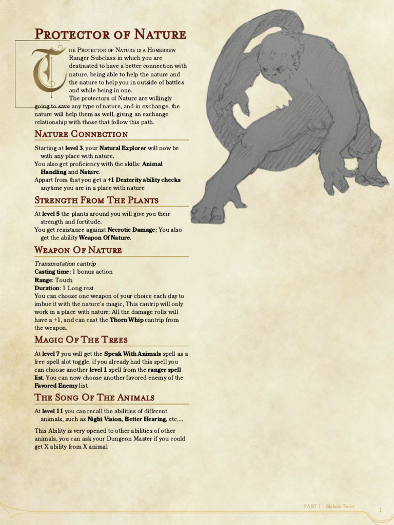 Protector of Nature | PDF
