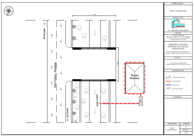 15.LAYOUT DRAINASE JEMBATAN CILIMUS LALIN | PDF