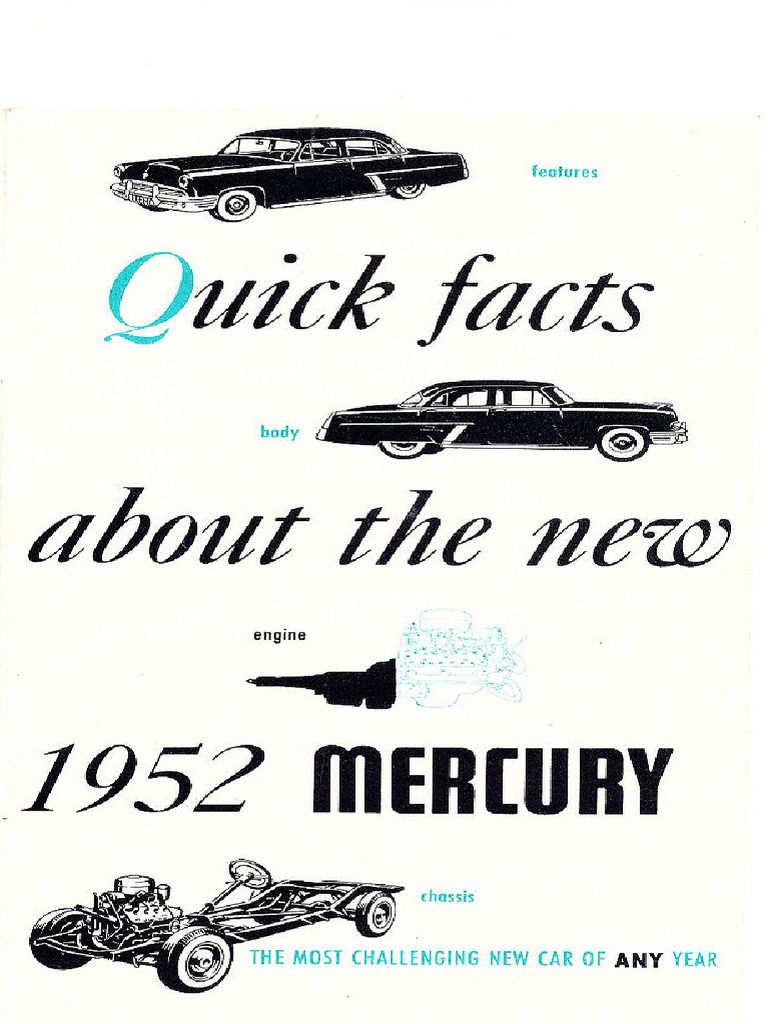 1952 Mercury Quick Facts | PDF