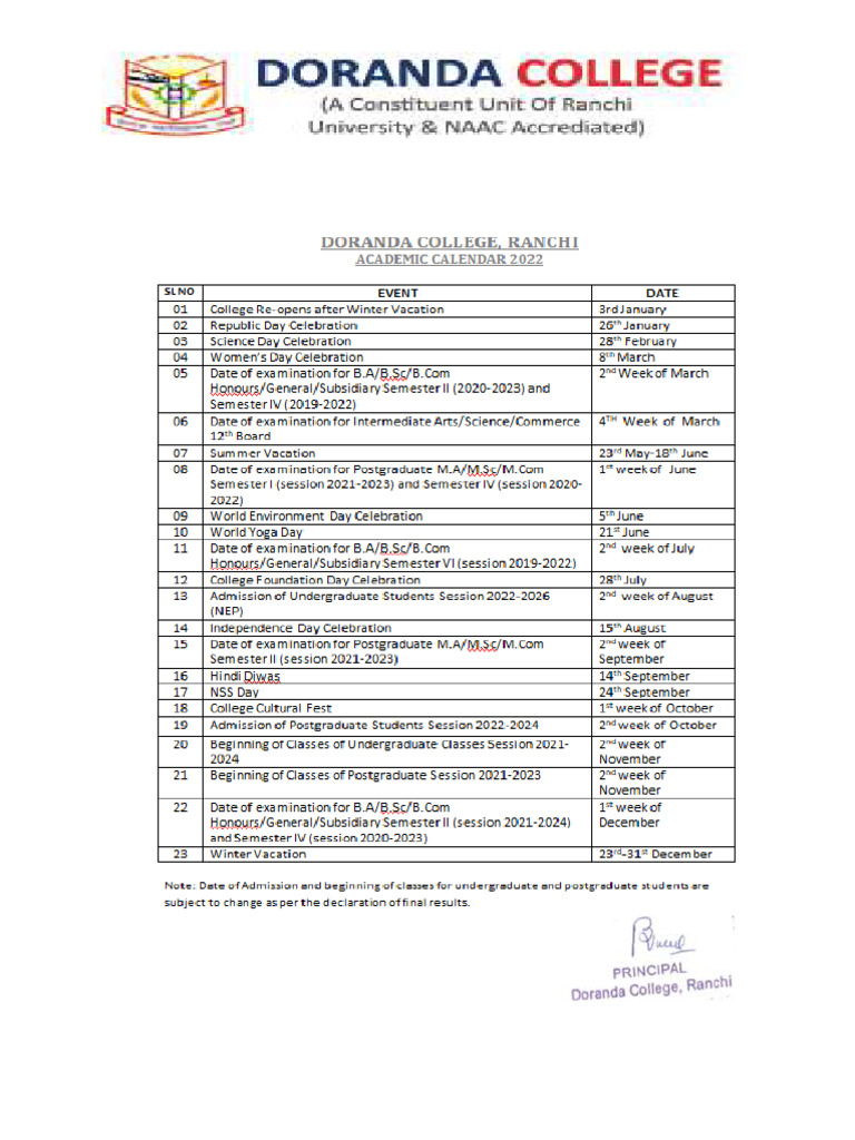 Academic-Calendar-2022-23 | PDF | Postgraduate Education | Educational ...