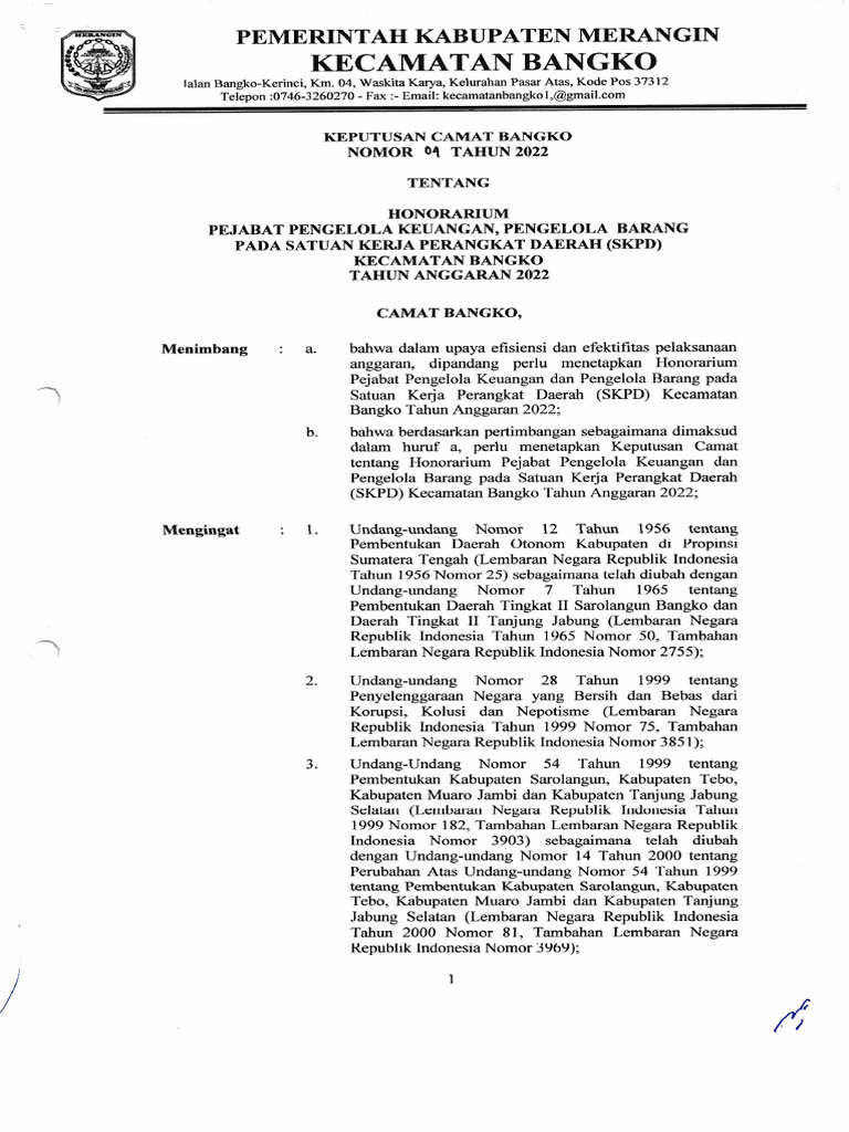 sk ppk no 04 tahun 2022 | PDF