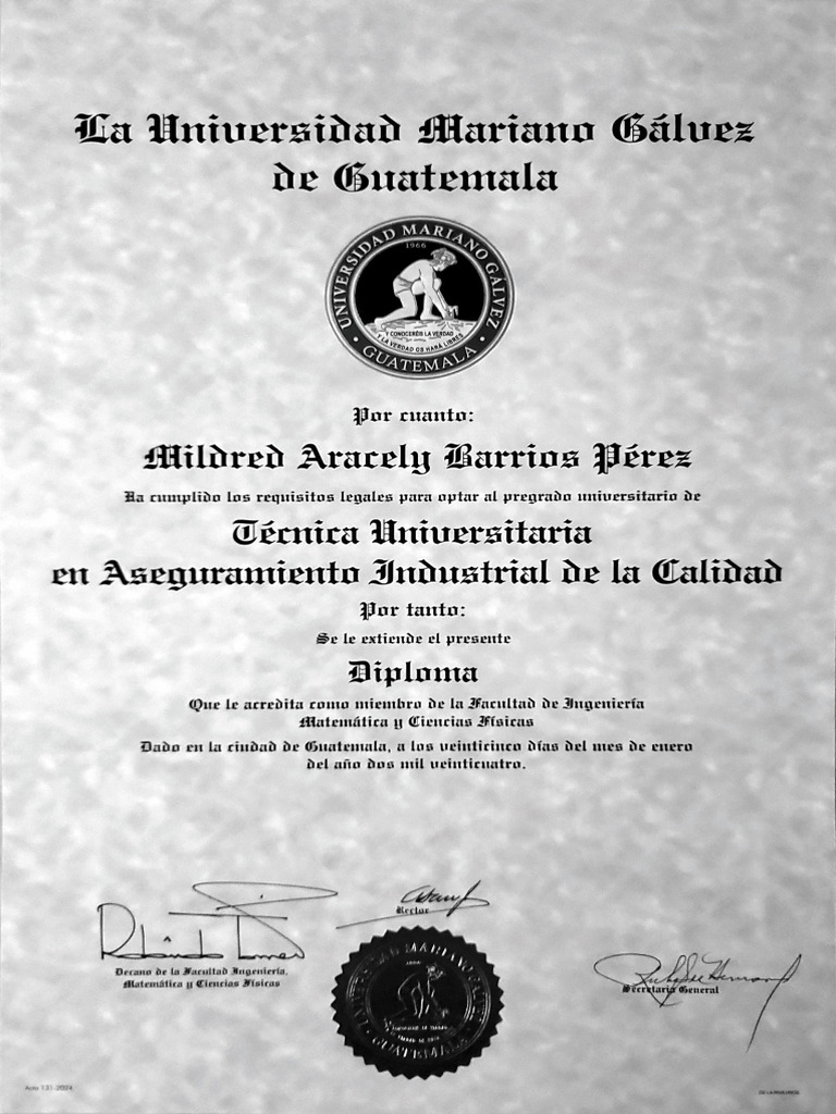 Titulo Tecnico Aseguramiento Industrial de La Calidad | PDF