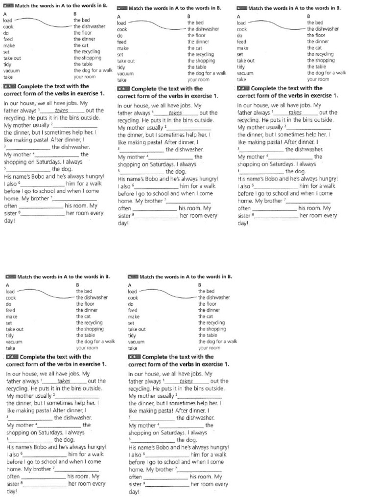 Daily Activities at Home | PDF