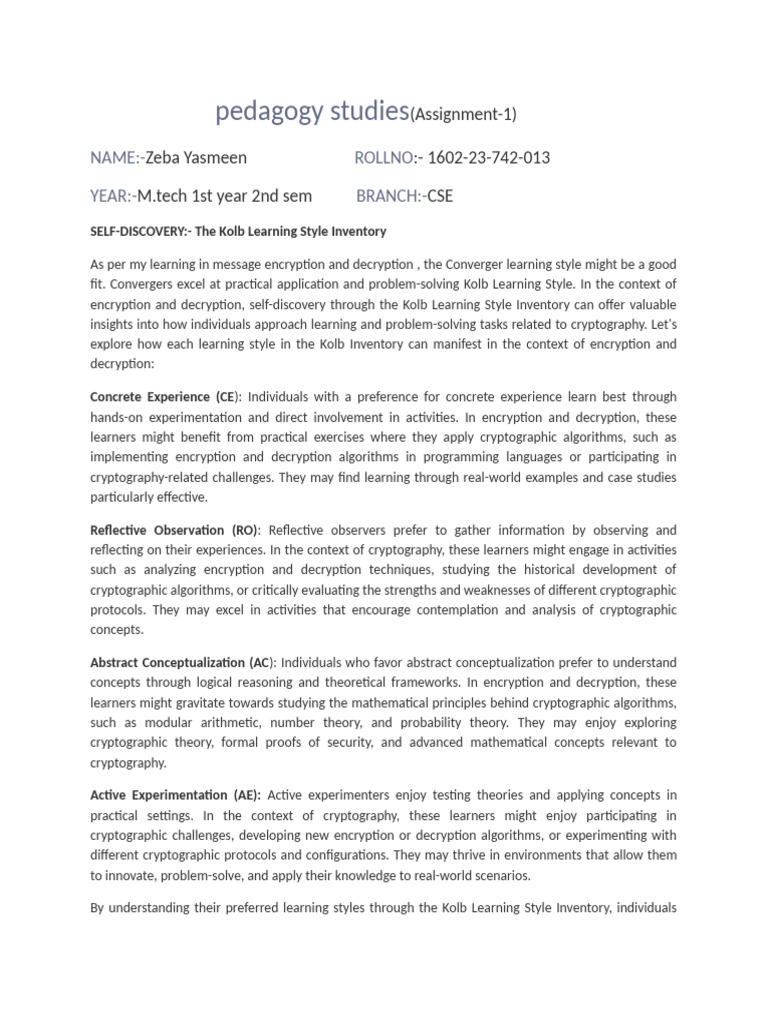 1602-23-742-013 (Zeba Yasmeen (Cse) ) | PDF | Cryptography | Encryption