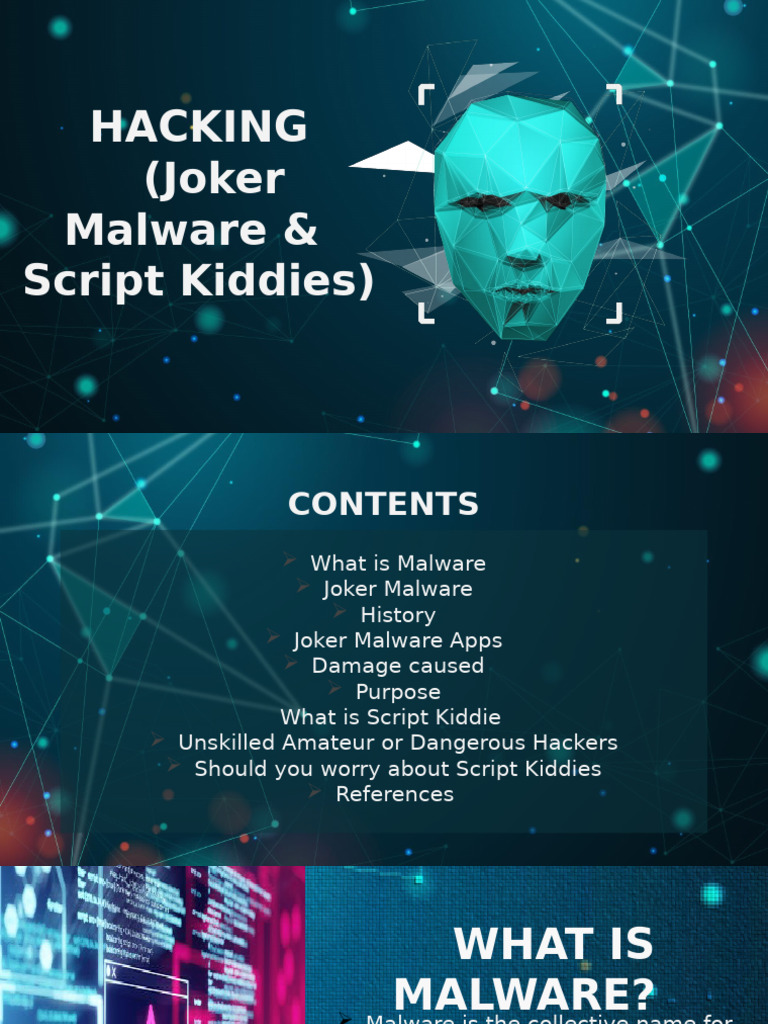 Hacking (Joker Malware & Script Kiddies) | PDF | Malware | Security Hacker