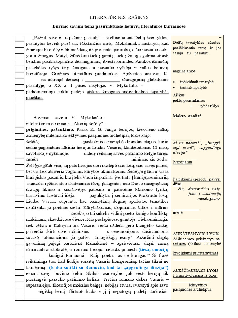 Rasinys Apie Buvima Savimi | PDF